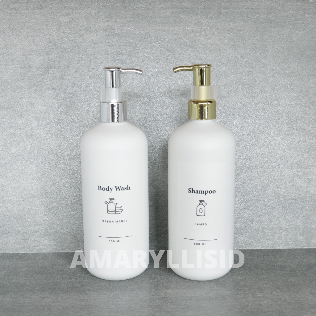 Jual [PMP-1] Botol Sabun Cair, Shampoo, sabun cuci tangan model Pump ...
