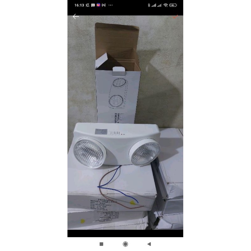 Jual LAMPU EMERGENCY LED MATA KUCING 2 MATA SPOT TEMPEL OUTBOW WALL ...