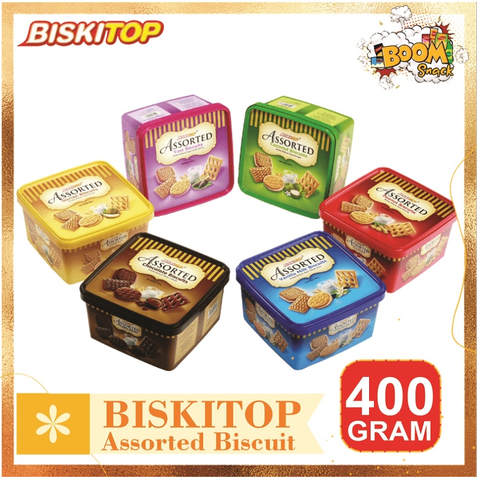 Jual Snack Lebaran Biskitop Assorted Biscuits Toples Kotak 400gr ...