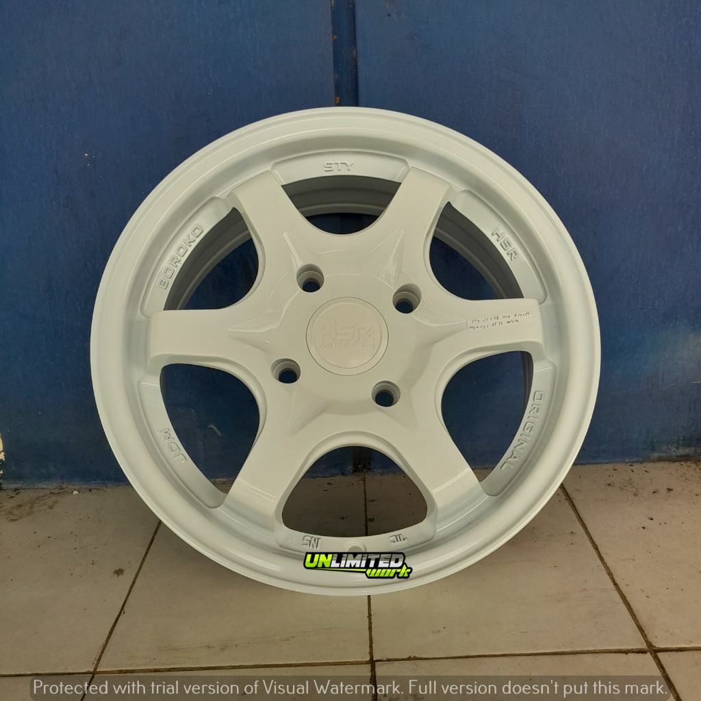 Jual Velg Mobil Palang Enam Warna Putih R14 Buat Avanza Xenia Livina ...