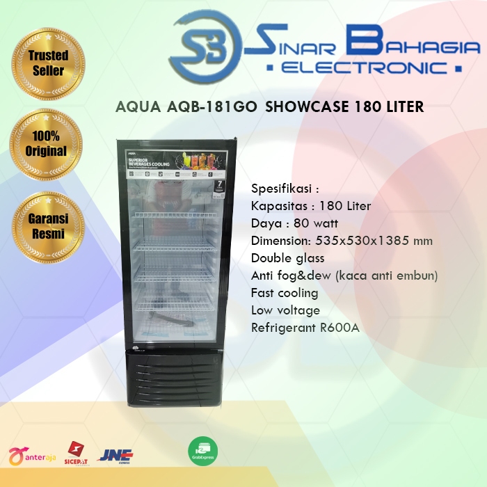 Jual AQUA AQB-181GO SHOWCASE 180 LITER (NEW) (KHUSUS BANDUNG) | Shopee ...