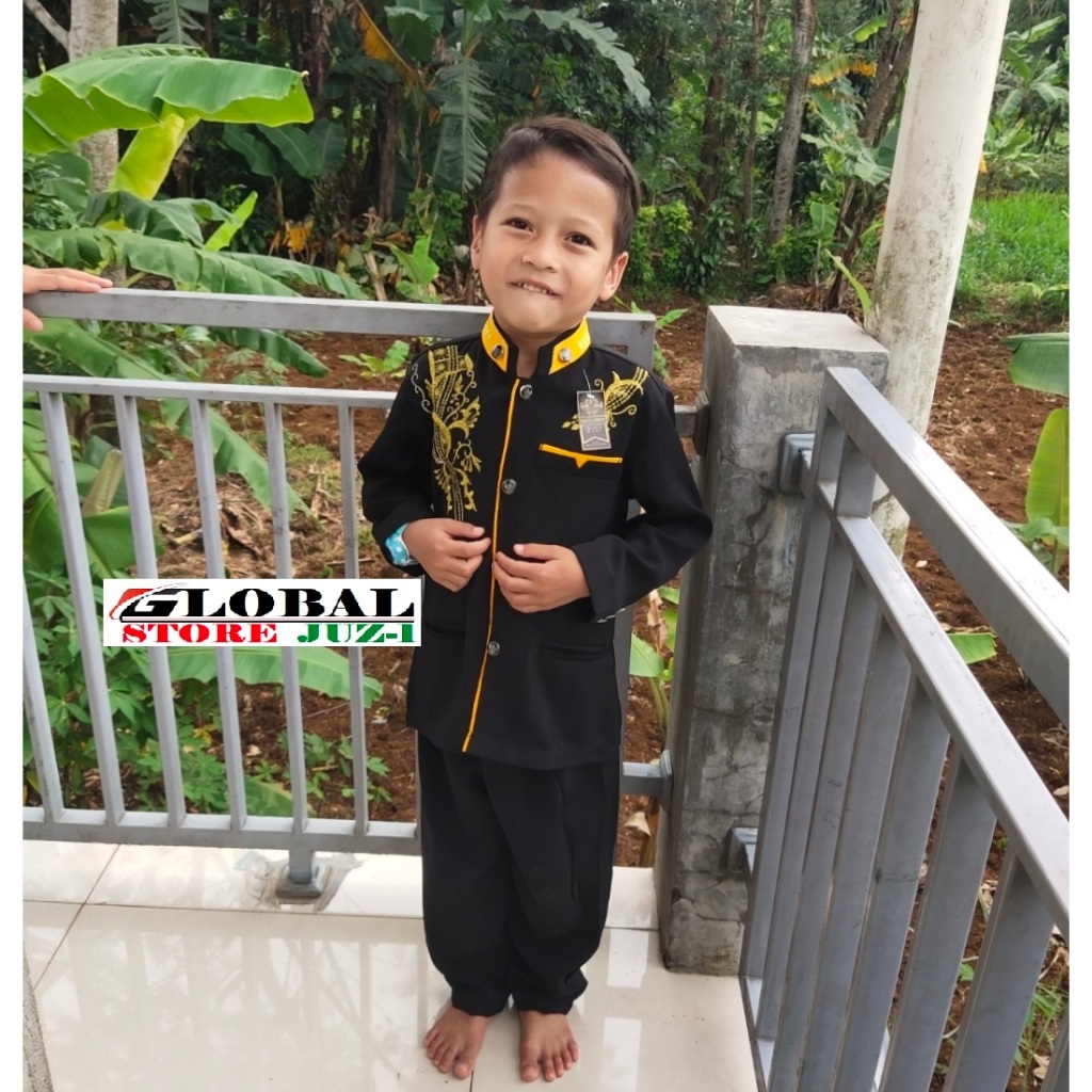 Jual Jasko Setelan Anak Baju+Celana Pakaian Jas Anak Polos Warna Krem ...