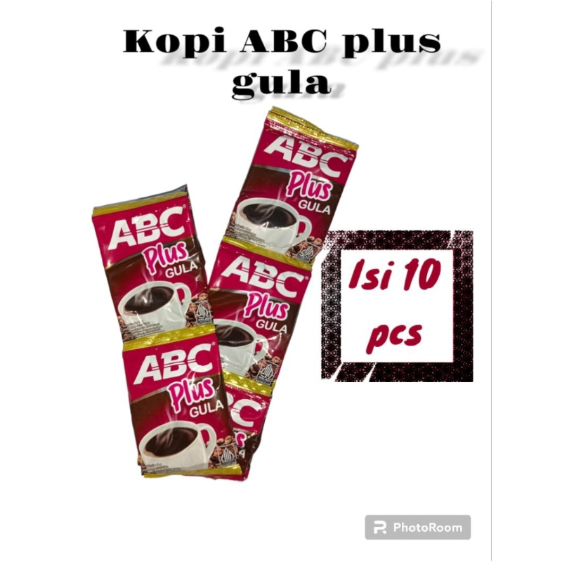 Jual Kopi ABC Plus gula 10 sachet [ HARGA 1 RENTENG ] kopi hitam ...