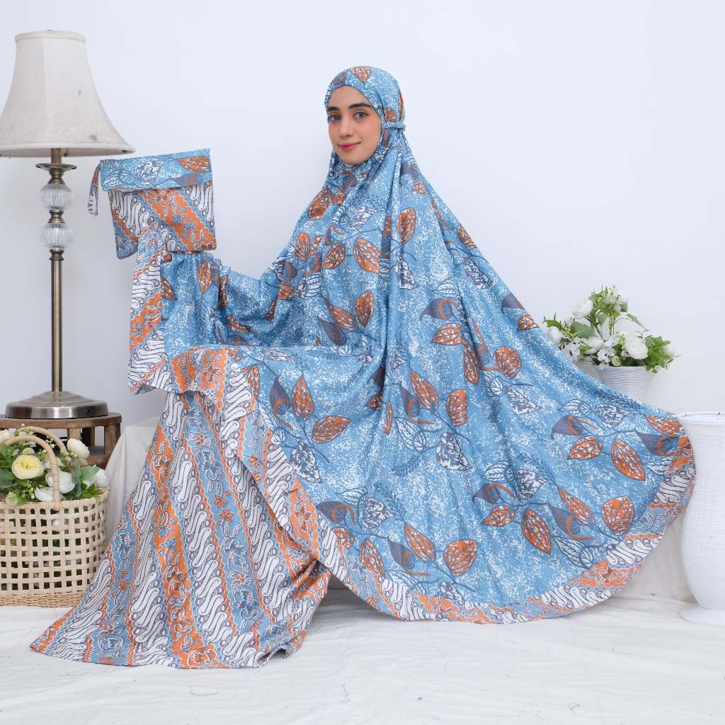 Jual Mukena Batik Rosda Rayon Bali Ukuran Jumbo | Shopee Indonesia