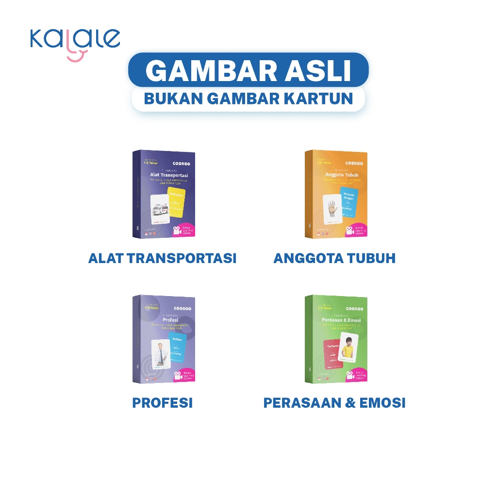 Jual GOOROO by Kalale Flash Card Warna Gambar Huruf dan Angka Mainan ...