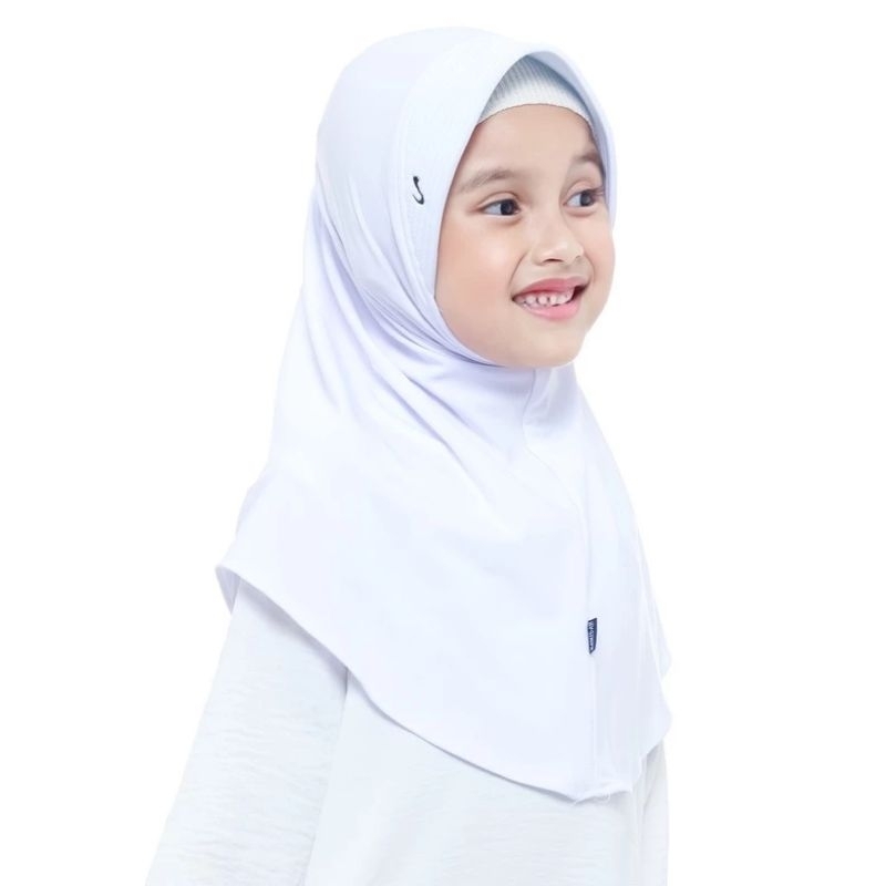 Jual ORI HAMIDAH Hijab sekolah Bergo Anak 3-12 tahun jersey premium kerudung hamidah basic ...
