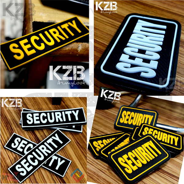 Jual Patch Rubber Velcro Font SECURITY-Emblem Karet Tulisan SECURITY | Shopee Indonesia