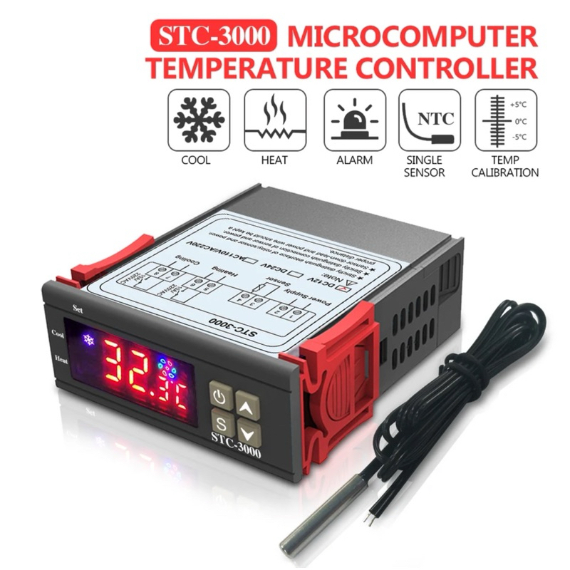 Jual STC-3000 DC 12V Control Suhu Digital Temperature Controller ...
