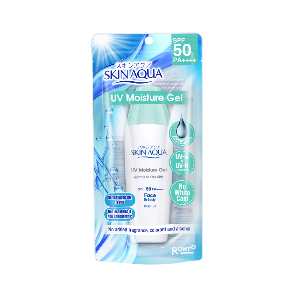 Jual SKIN AQUA Sunscreen UV Moisture Milk Biru / Whitening Milk Putih ...