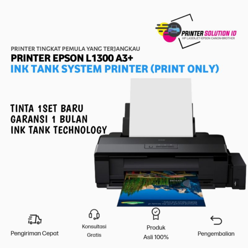 Jual Printer Epson L1300 A3+ Ink Tank Print olny | Shopee Indonesia
