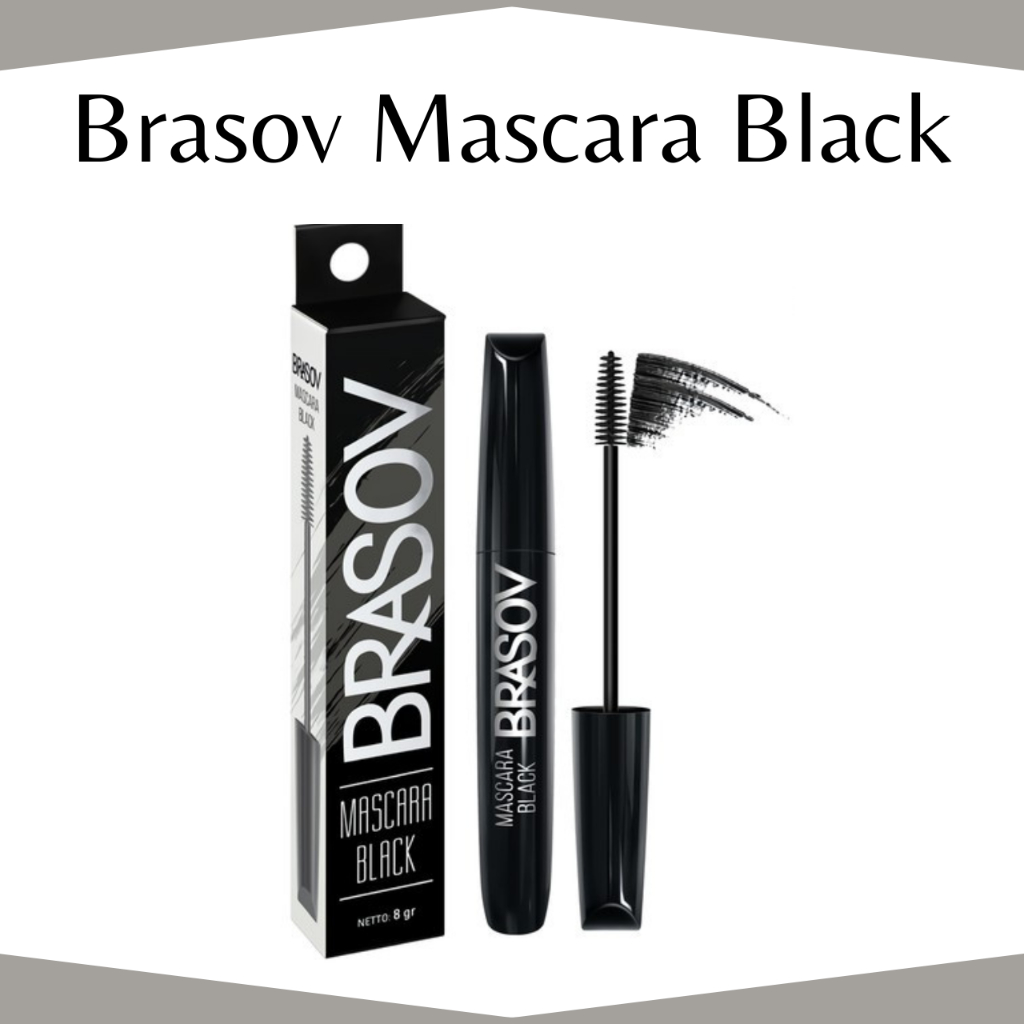 Jual Brasov Mascara Black Waterproof 8g | Shopee Indonesia