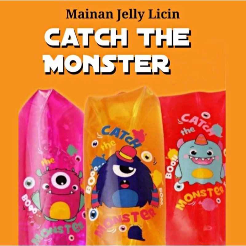 Jual Hologram Glitter - Catch the Monster Jelly Monster Air Licin Slime ...
