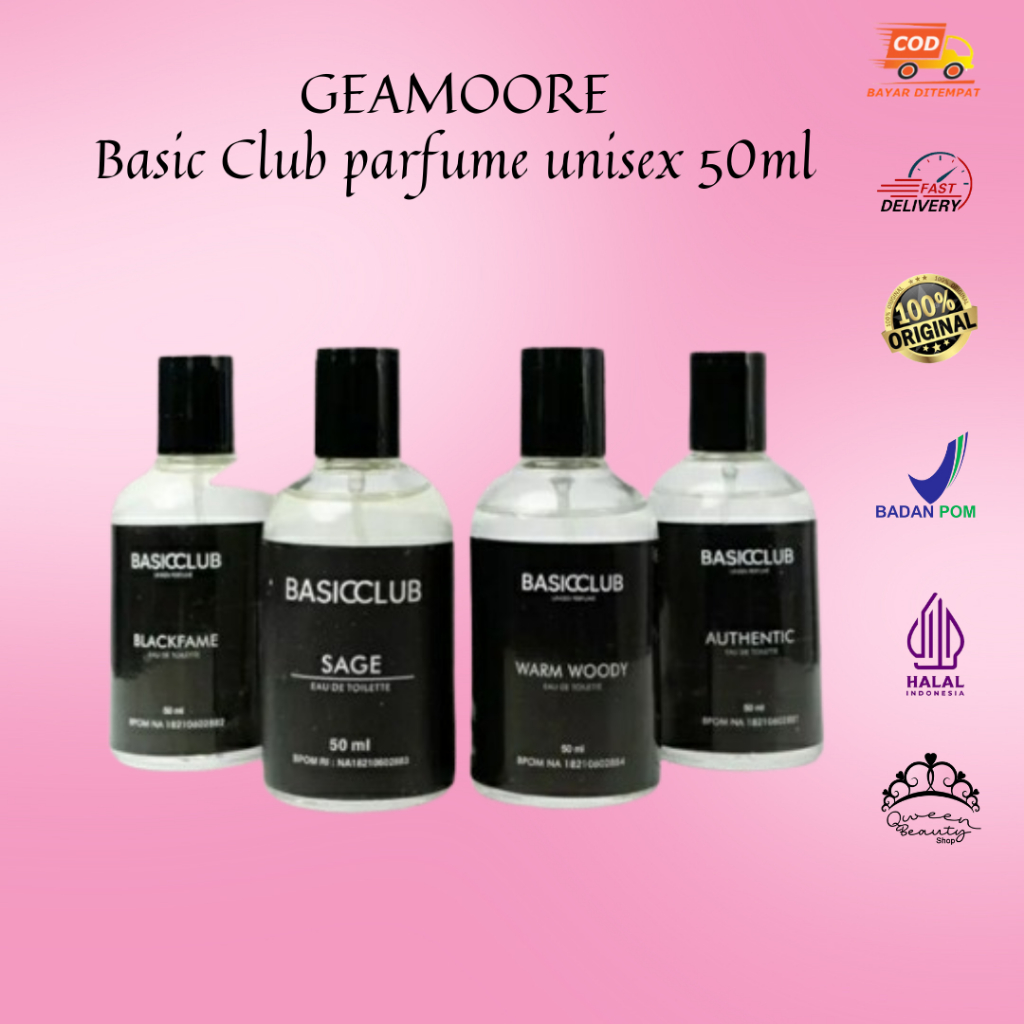 Jual GEAMOORE Basic Club parfume unisex 50ml/basicclub geamoore parfume ...