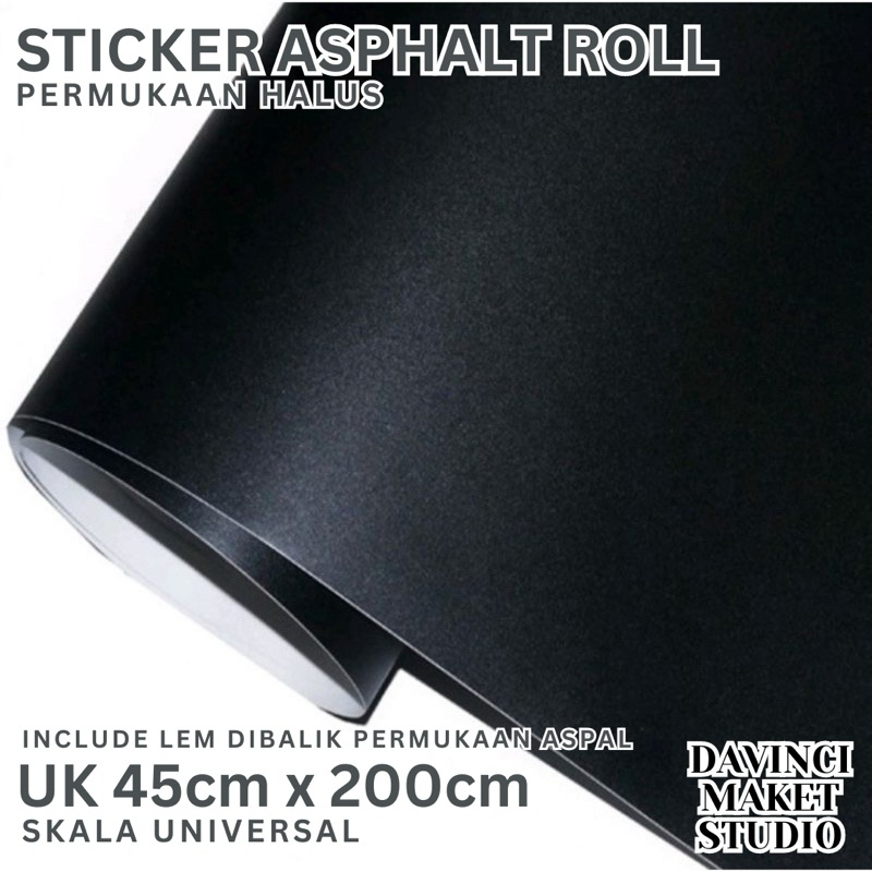 Jual (Roll) Sticker Aspal Lembar Hitam Doff Tekstur Bahan Maket Diorama ...