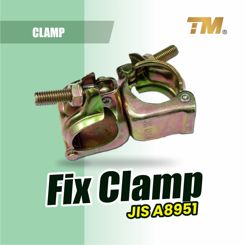 Jual FIX CLAMP STANDARD JIS UNTUK SCAFFOLDING JENIS PIPA / TUBULAR ...