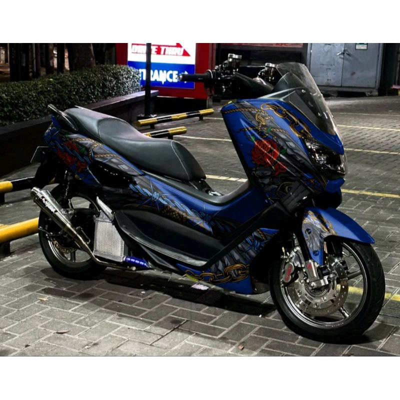 Jual Stiker Decal Full Body Nmax Old Motif Vector Biru | Shopee Indonesia