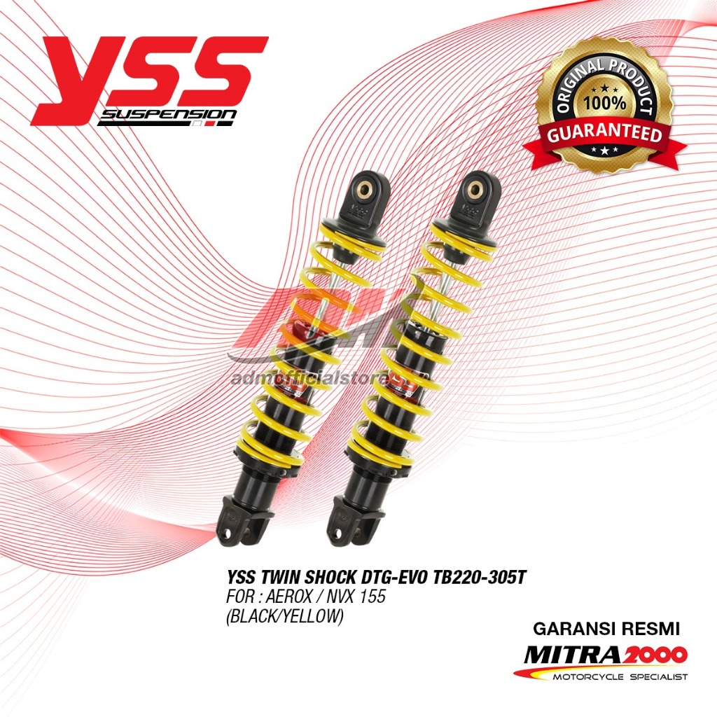 Jual YSS DTG EVO Aerox / NVX 155 Twin Shock TB220-305T | Shopee Indonesia