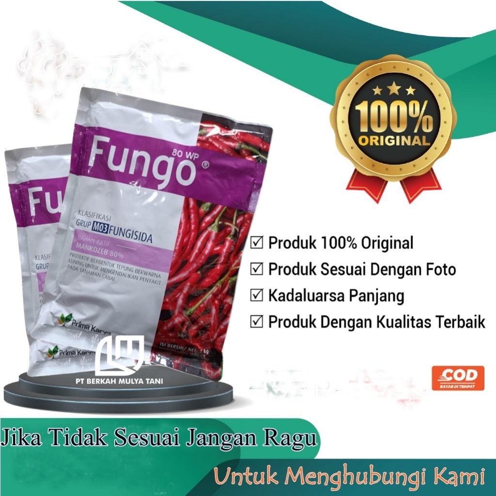 Jual Fungisida Mankozeb Fungo 80wp 1 Kg | Shopee Indonesia