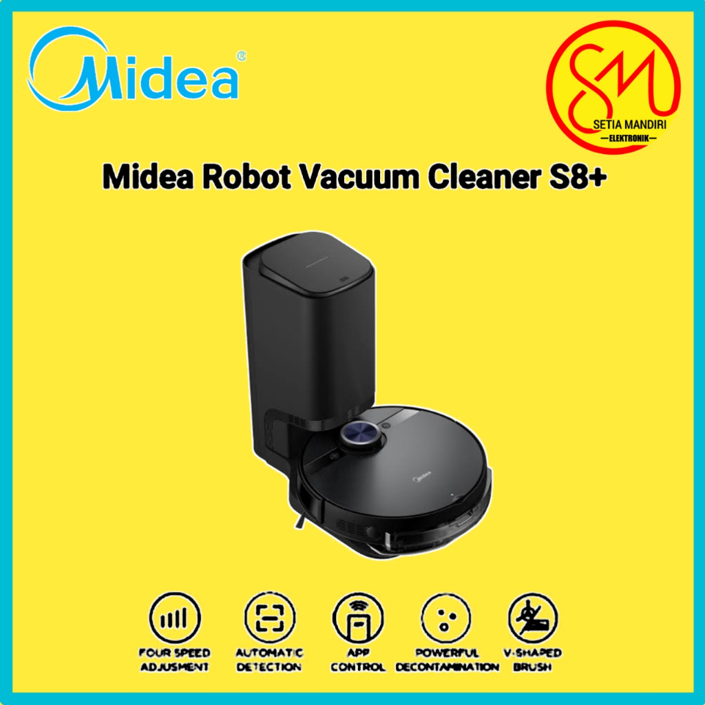 Jual MIDEA S8+ Vacuum Cleaner Robot Otomatis - Station Auto Collector Robotic | Shopee Indonesia