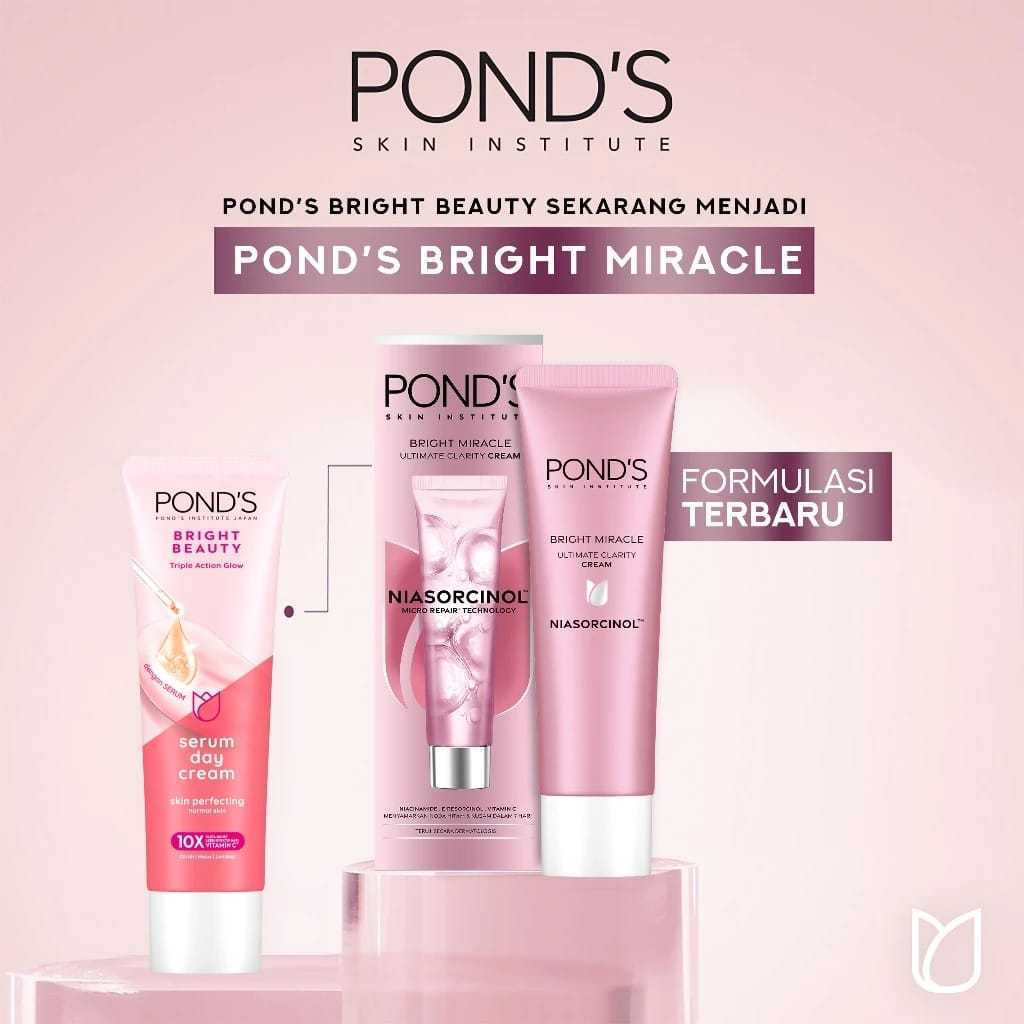 Jual PONDS Bright Miracle Ultimate Clarity Niasorcinol Cream 20gr//40gr ...