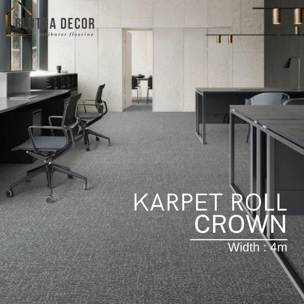 Jual KARPET ROLL KANTOR POLOS CROWN PANJANG CUSTOM | Shopee Indonesia