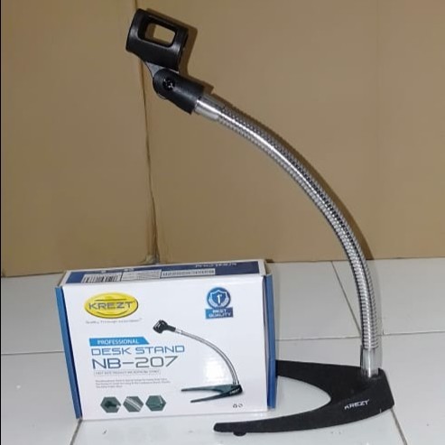Jual STAND MIC / TIANG MICROPHONE MEJA KREZT NB-207 | Shopee Indonesia