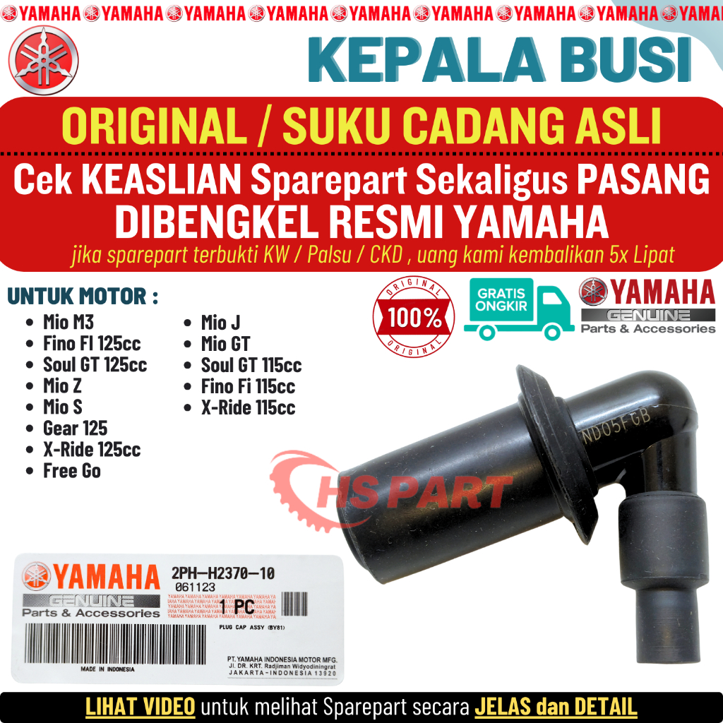 Jual Kepala Kop Cop Busi Mio J M3 Z S Soul GT Fino Xride Freego Gear ...