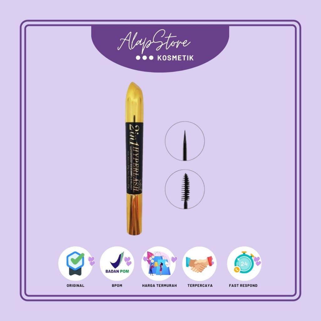 Jual Salsa 2IN1 Long Lasting Eyeliner & Mascara | Shopee Indonesia