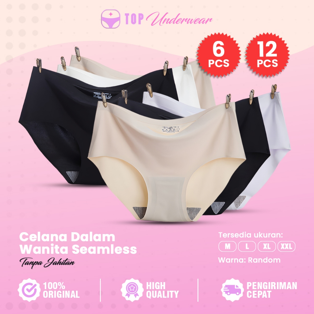 Jual A001/ 1LUSIN Celana Dalam Seamless Wanita Celana Dalam Tanpa ...