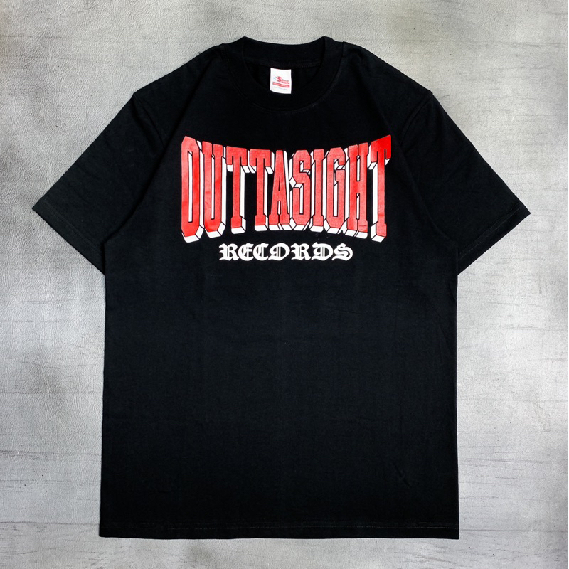 Jual OuttaSight Record - Logo Black | Original Merchandise T-Shirt ...