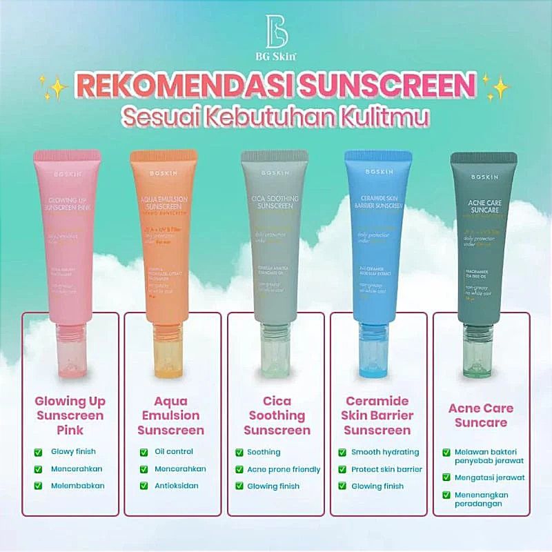 Jual BG SKIN SUNSCREEN SUNCARE Kemasan baru | Shopee Indonesia