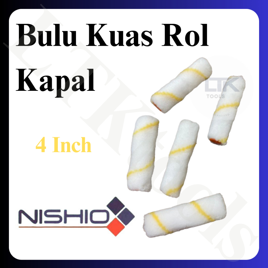 Jual Bulu Kuas Rol Kapal Refill 4 Inch/ Isi Ulang Kuas Roll Merek ...