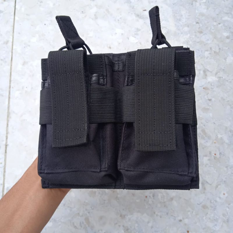 Jual TAS MAGAZINE DOUBLE ACSESORIS ROMPI TACTICAL | Shopee Indonesia