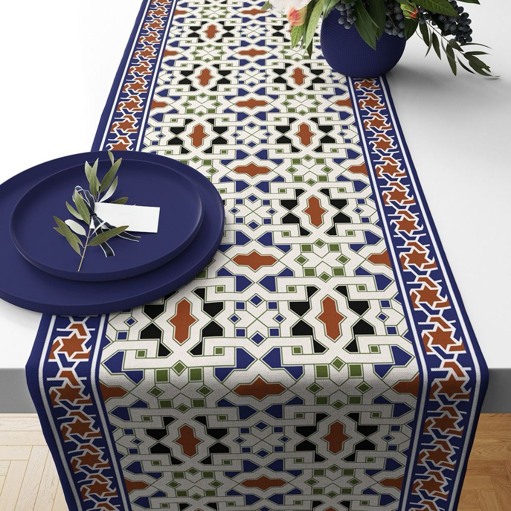 Jual TABLE RUNNER TAPLAK MEJA MOTIF TURKISH BOHEMIAN MAROKO 140X40 DAN ...