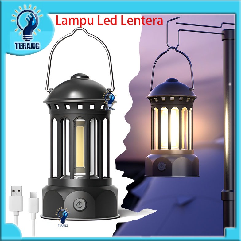 Jual Lampu Led Lentera / Camping Lamp 3 COB / Lampu Tenda Camping ...