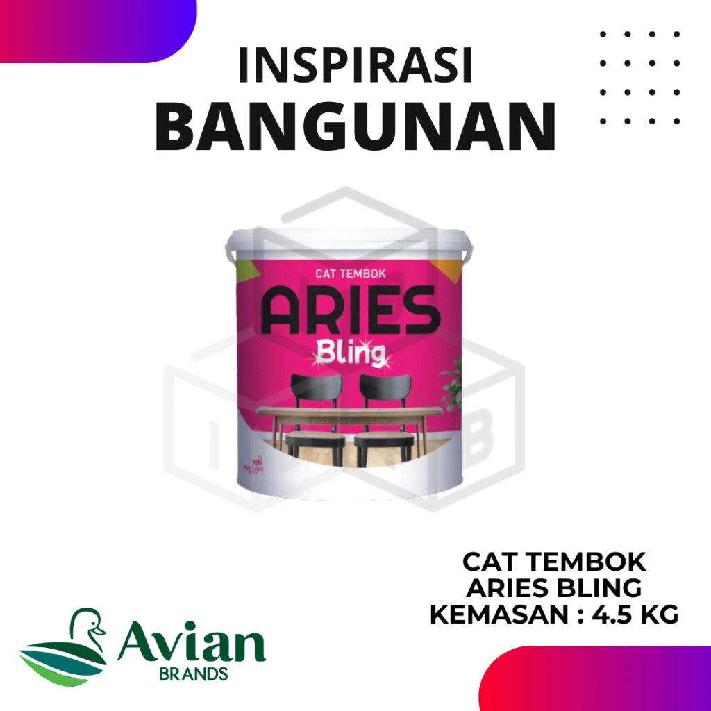 Jual Cat tembok aries bling avian cat tembok aries bling 4.5 KG ...
