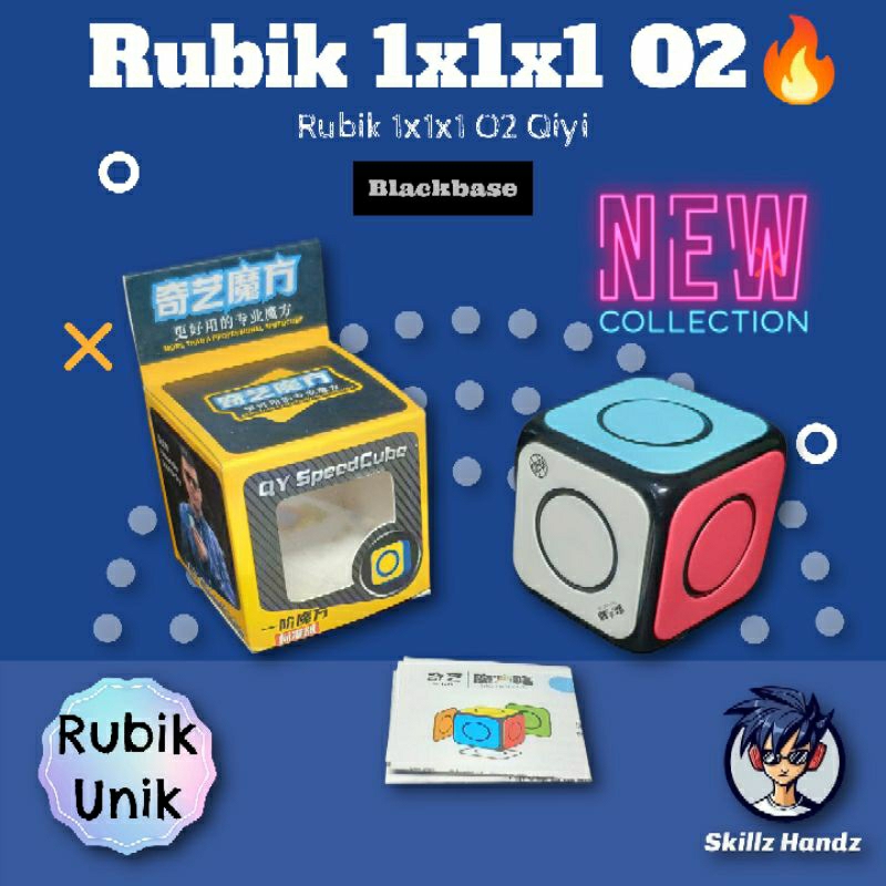 Jual Rubik 1x1x1 O2 Qiyi (Blackbase) Rubik Unik | Shopee Indonesia