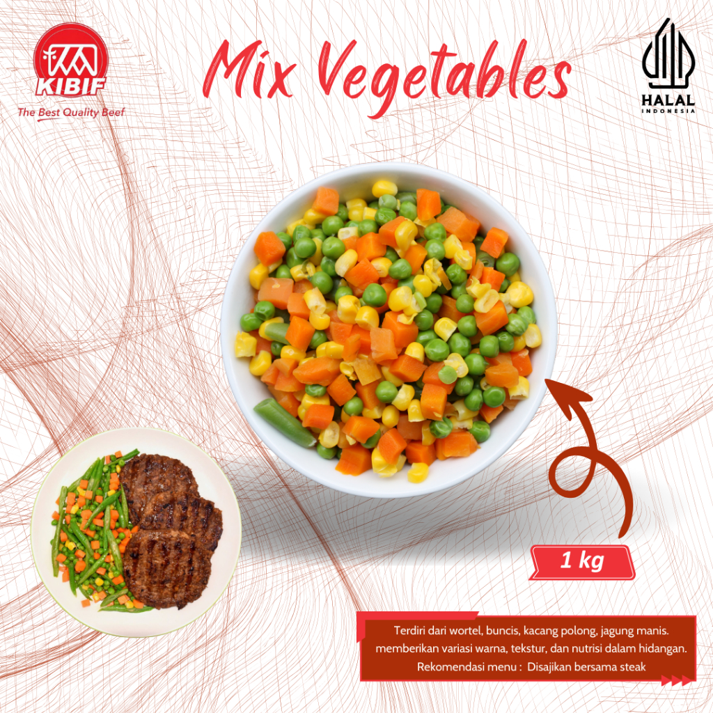 Jual Mix Vegetables 3-4 Way 1kg | Shopee Indonesia