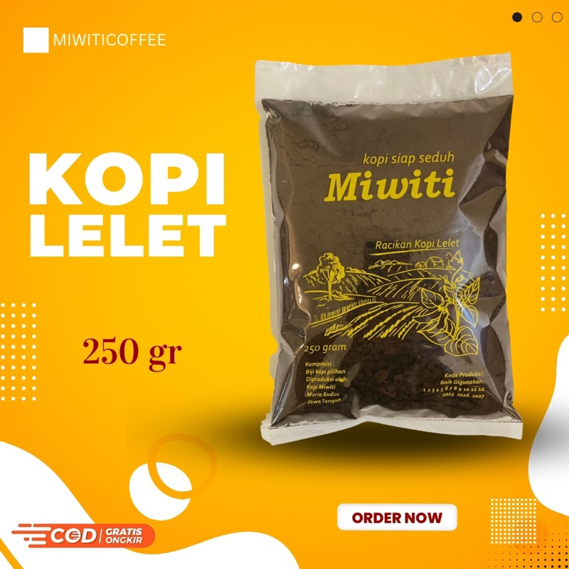 Jual MIWITI COFFEE || kopi muria kopi lelet kopi robusta 250,500gr ...