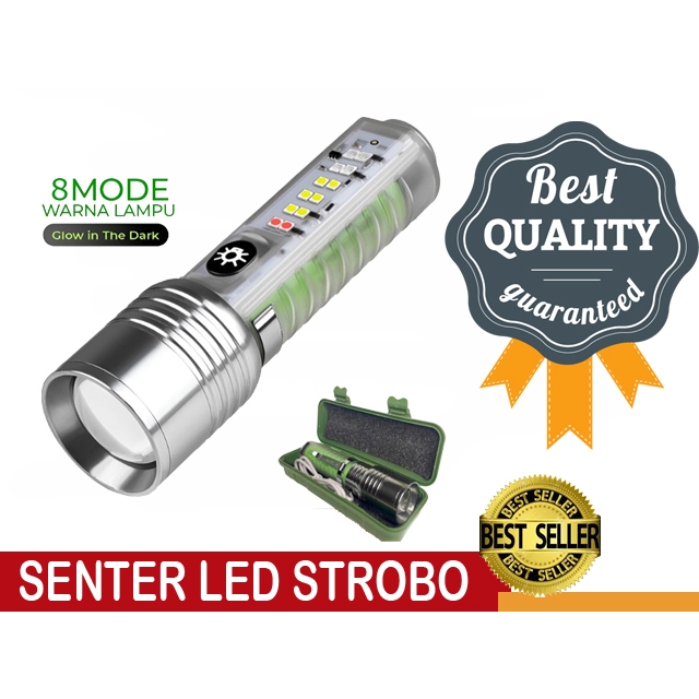 Jual Lampu Senter Multifungsi Super Terang Senter LED Tahan Air MX520A ...