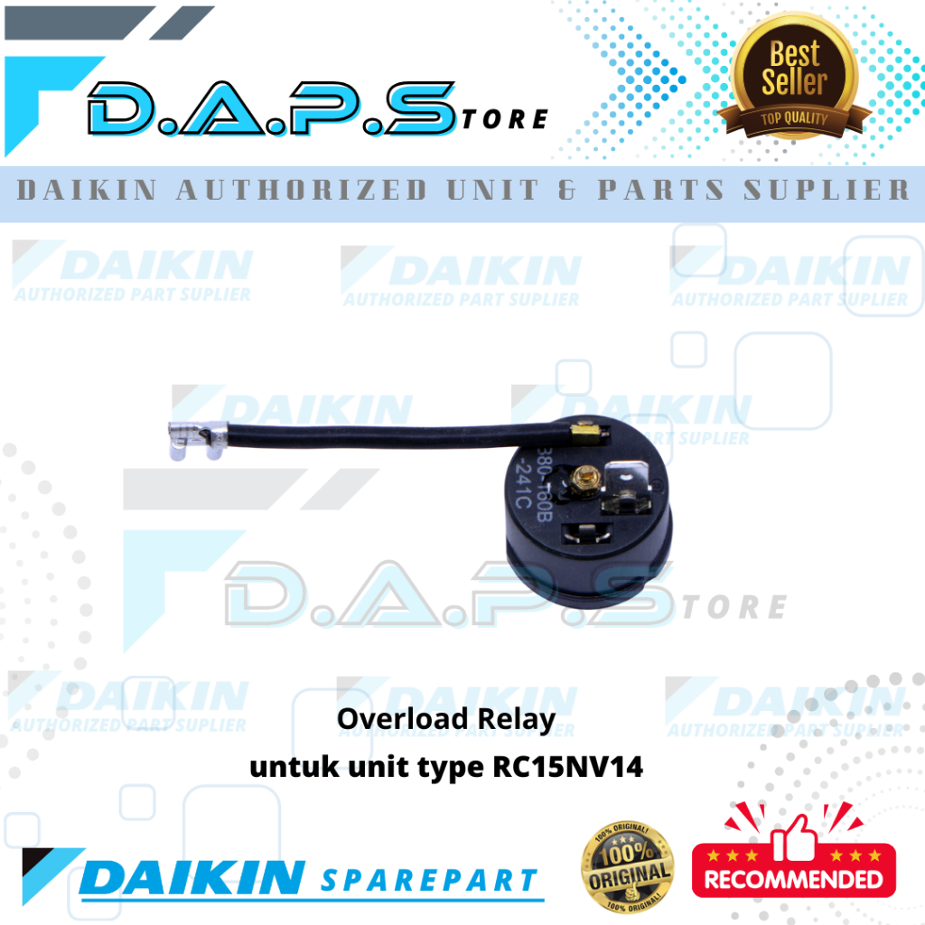 Jual Overlud - Over Load Relay AC DAIKIN Thailand 1/2 PK RC15NV14 ...