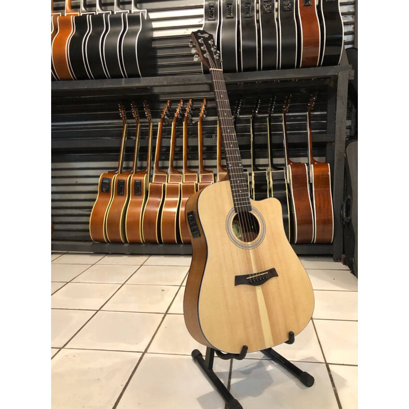 Jual Gitar akustik elektrik original Cowboy GWC240NA X Fishman | Shopee ...