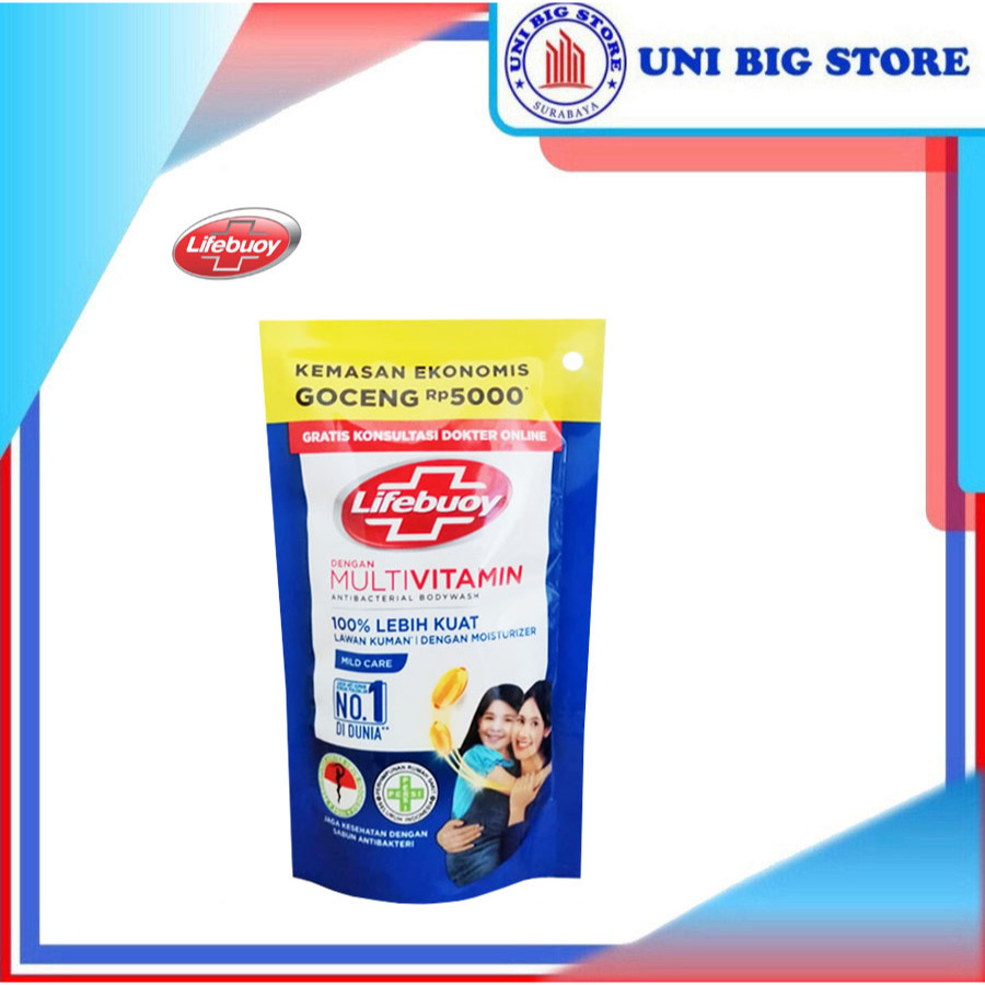 Jual Lifebuoy Anti Bacterial Body Wash Refill MILD CARE Pouch 85 ml ...