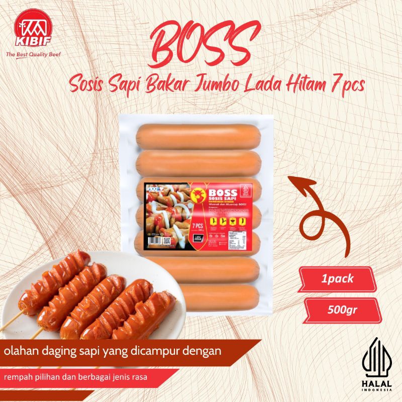 Jual BOSS Sosis Bakar Jumbo Lada Hitam | Shopee Indonesia