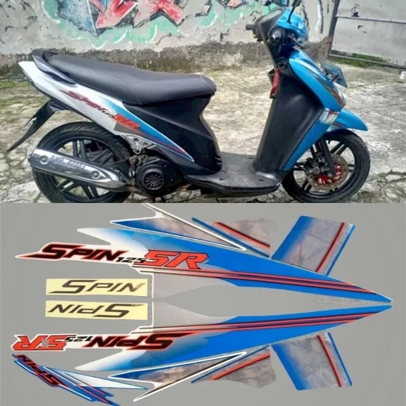 Jual striping sticker standar Suzuki spin NR 125 | Shopee Indonesia