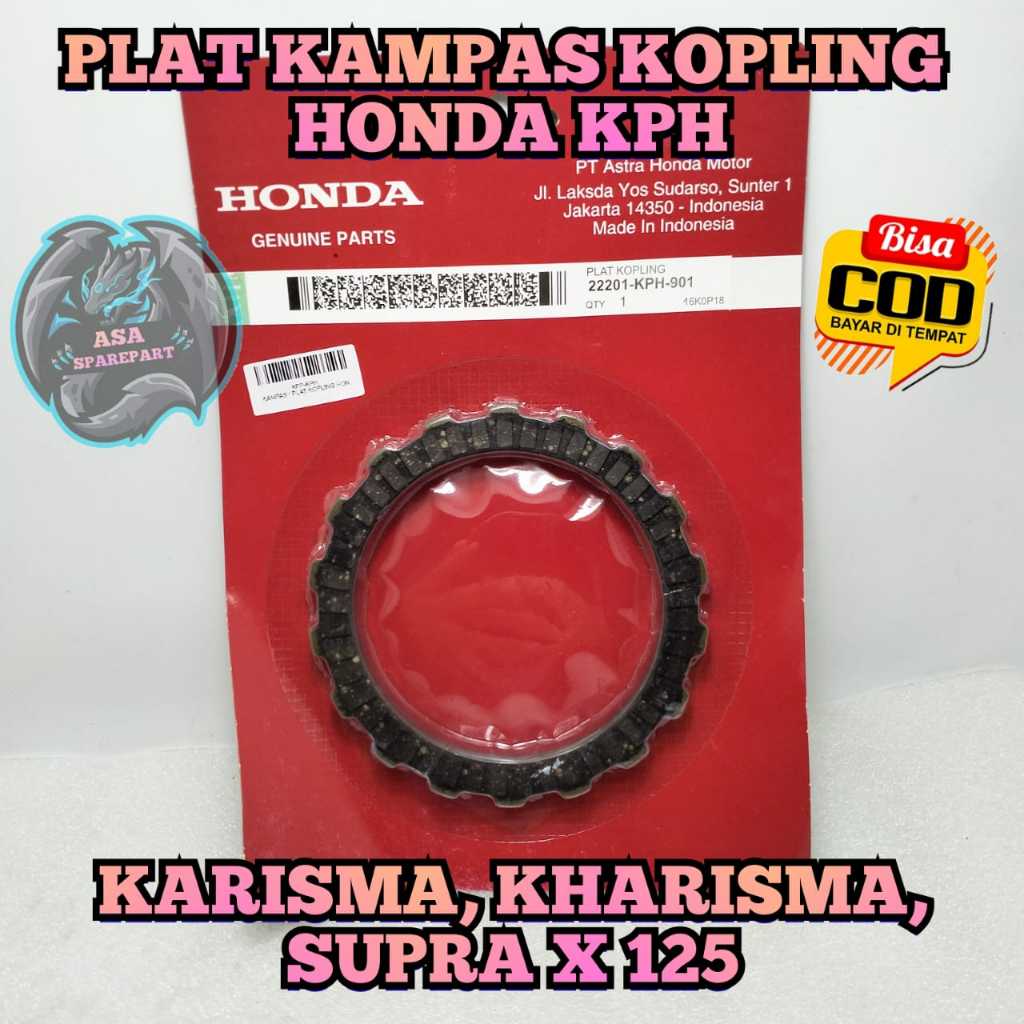 Jual KAMPAS KOPLING Kph Motor Honda KARISMA , SUPRA X 125 karbu , kirana Kanvas Kopleng Kharisma ...