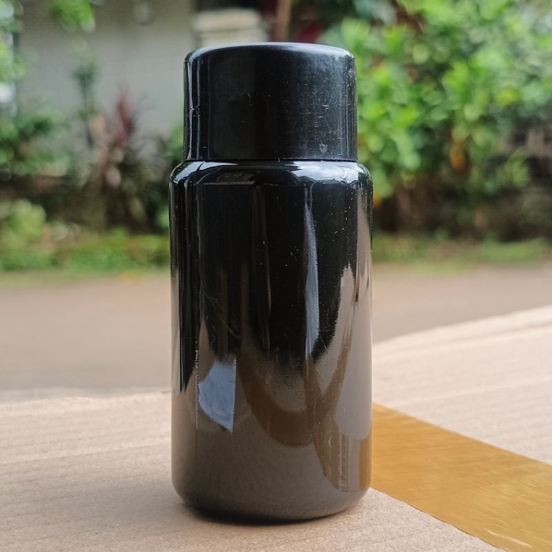 Jual botol toner 70ml tubular full hitam | Shopee Indonesia