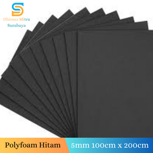 Jual Polyfoam Hitam Tebal 5mm Uk.100cmx200cm | Shopee Indonesia