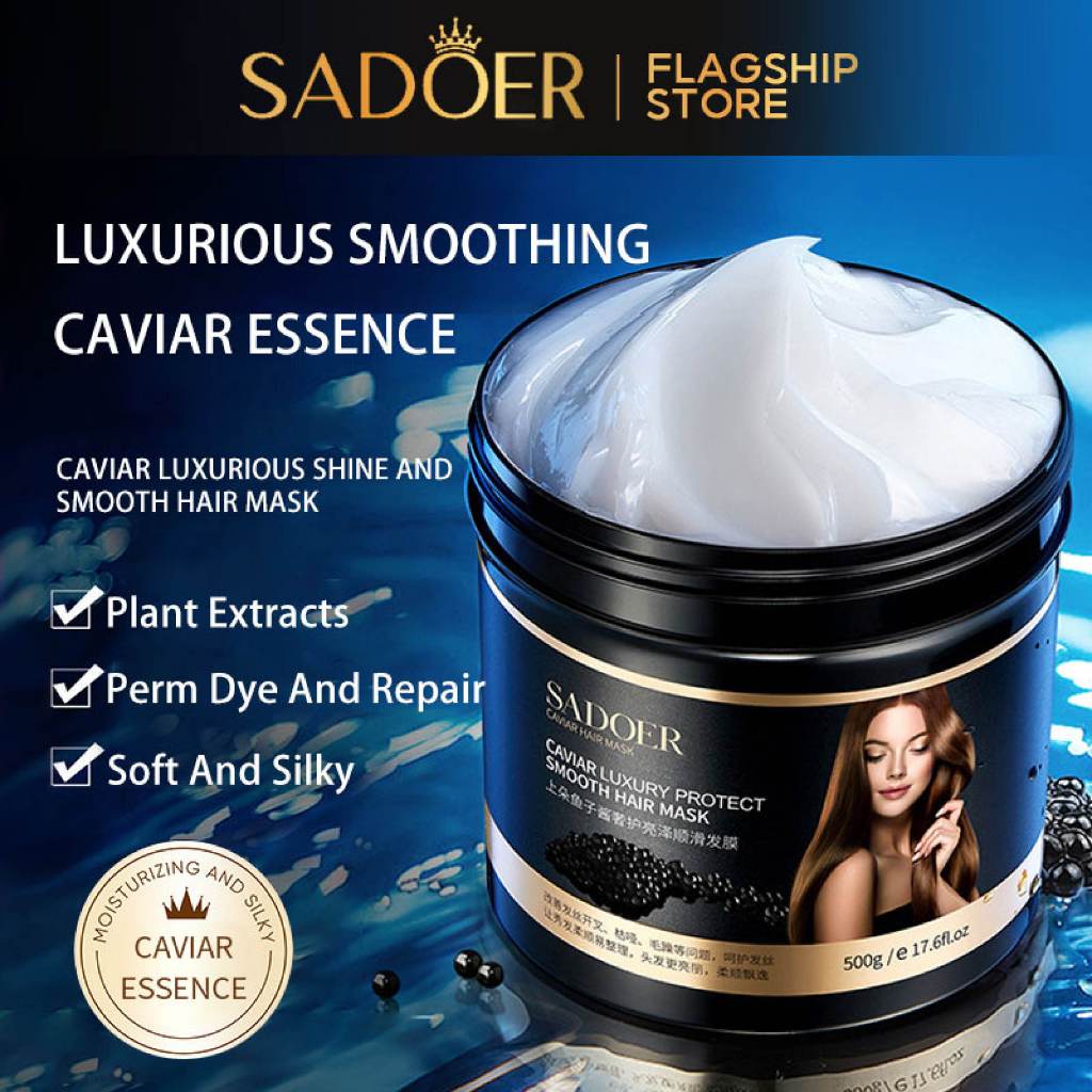 Jual SADOER Upper Caviar Hair Mask 500ml Luxury Care for Dry and Fury ...