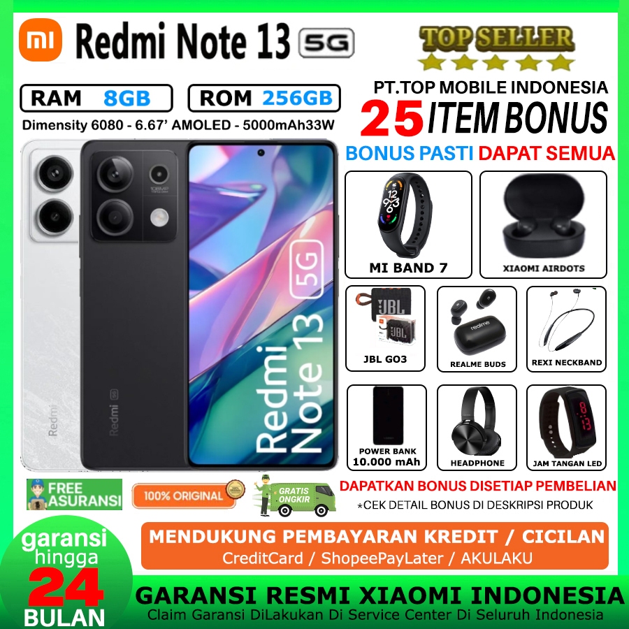 Jual XIAOMI REDMI NOTE 13 5G & 4G 8/256 8/128 GB RAM 8GB ROM 256GB ...